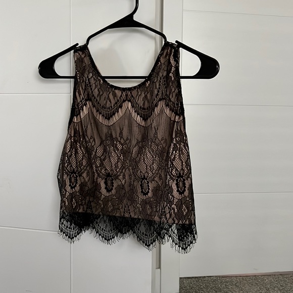 Express | Tops | Lace Crop Tank | Poshmark